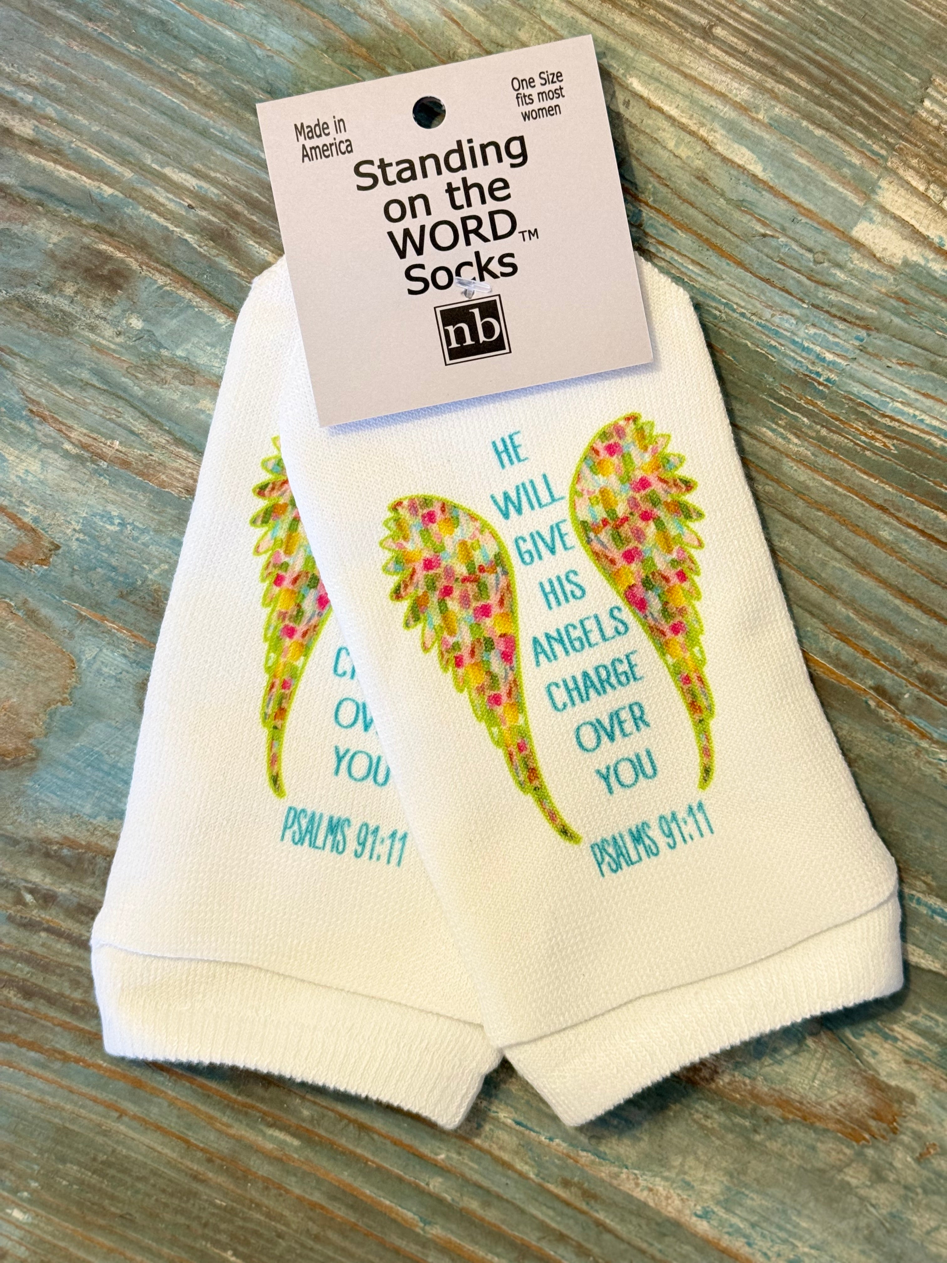 Angels Charge Over You Psalm 91:11 Socks – Ye Peddler Gift Shoppe