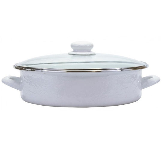 Enamelware Large Saute Pan – Ye Peddler Gift Shoppe